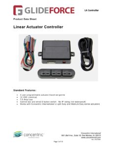 LA Controller Data Sheet – Concentric International